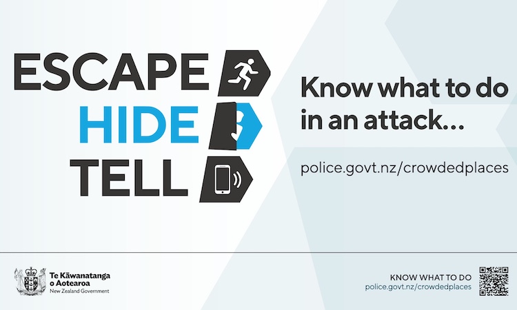 Escape. Hide. Tell. The three words that could save your life